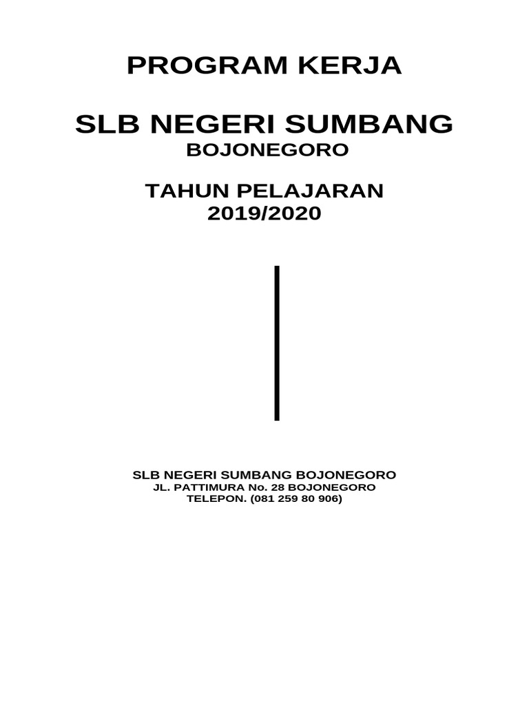 Program Kerja KS 2019 | PDF