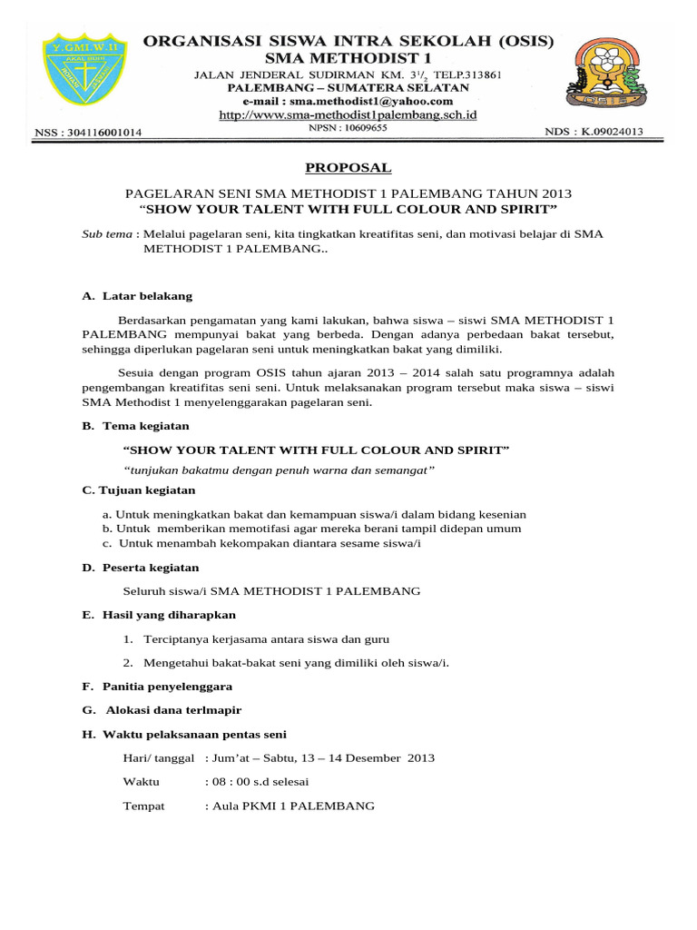 Proposal Pensi 2013 | PDF