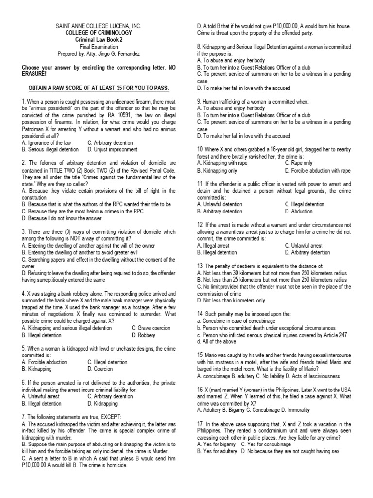 Book-2-final-exam | PDF