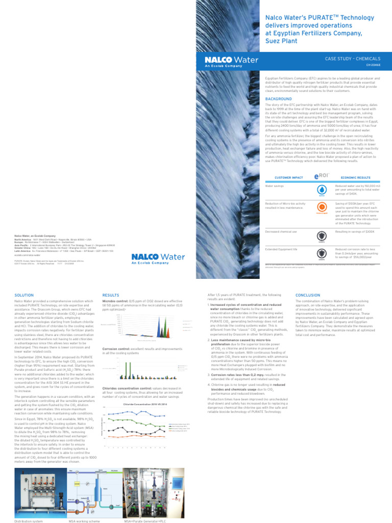 Nalco Waters PURATETM Technology Delivers Improved Operations at ...