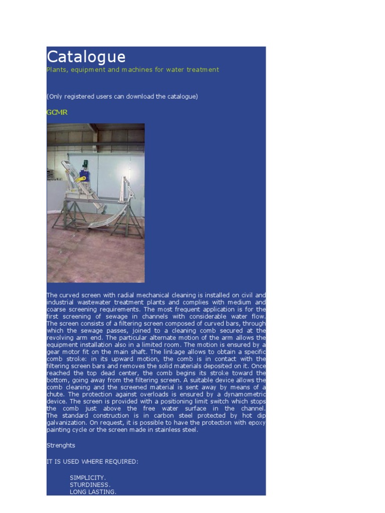 Curved Bar Screen | PDF
