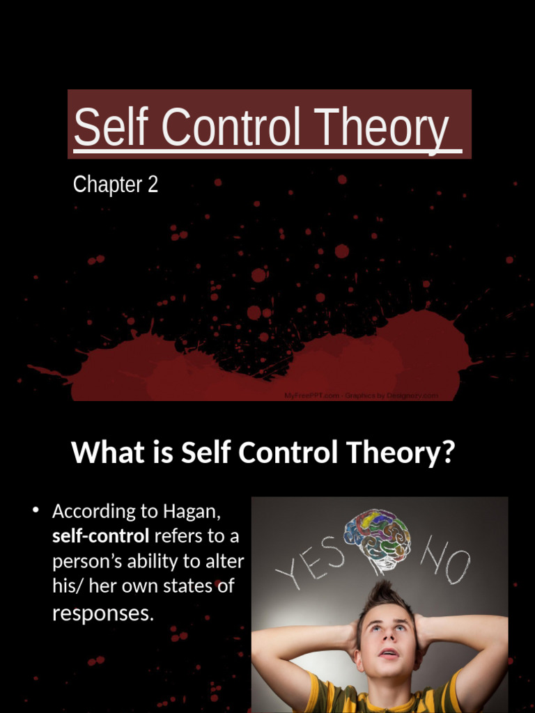 Self Control Theory | PDF