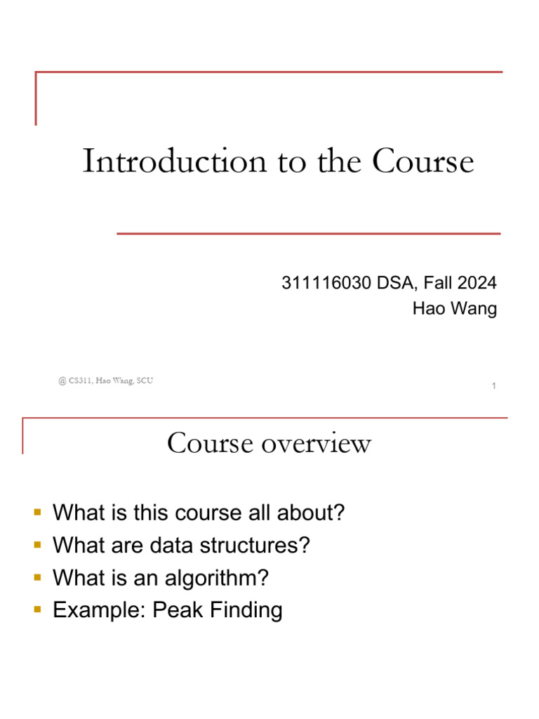 L01 Introduction | PDF