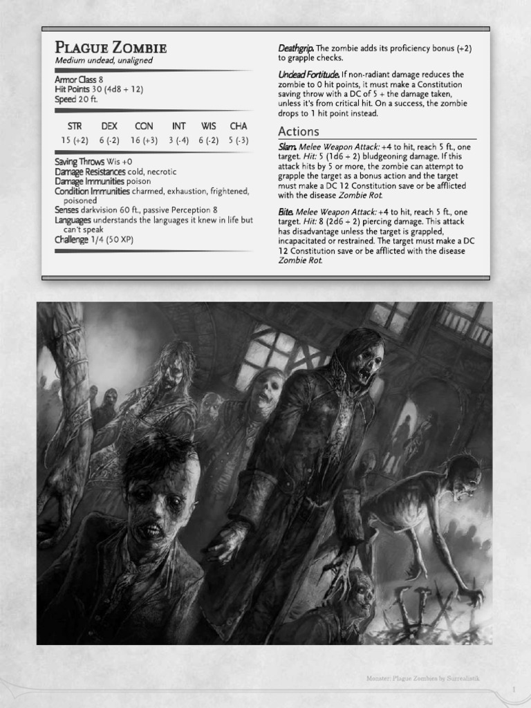 Plague Zombie | PDF