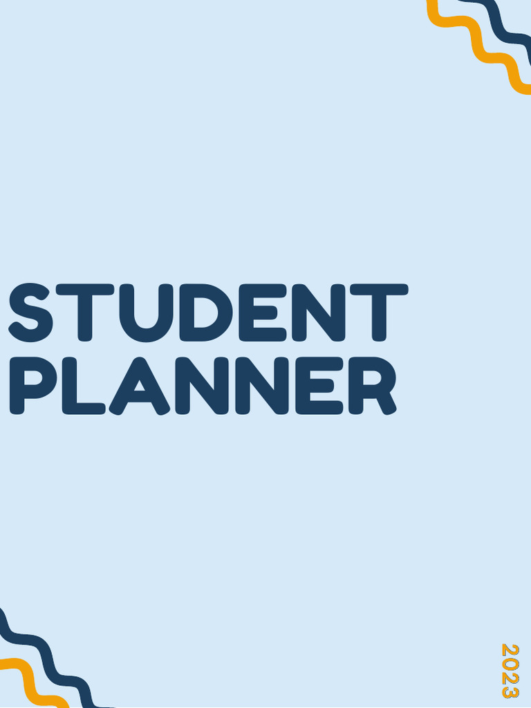 Student planner | PDF