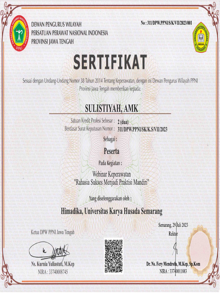 311 Universita Karaya Husada Semarang | PDF