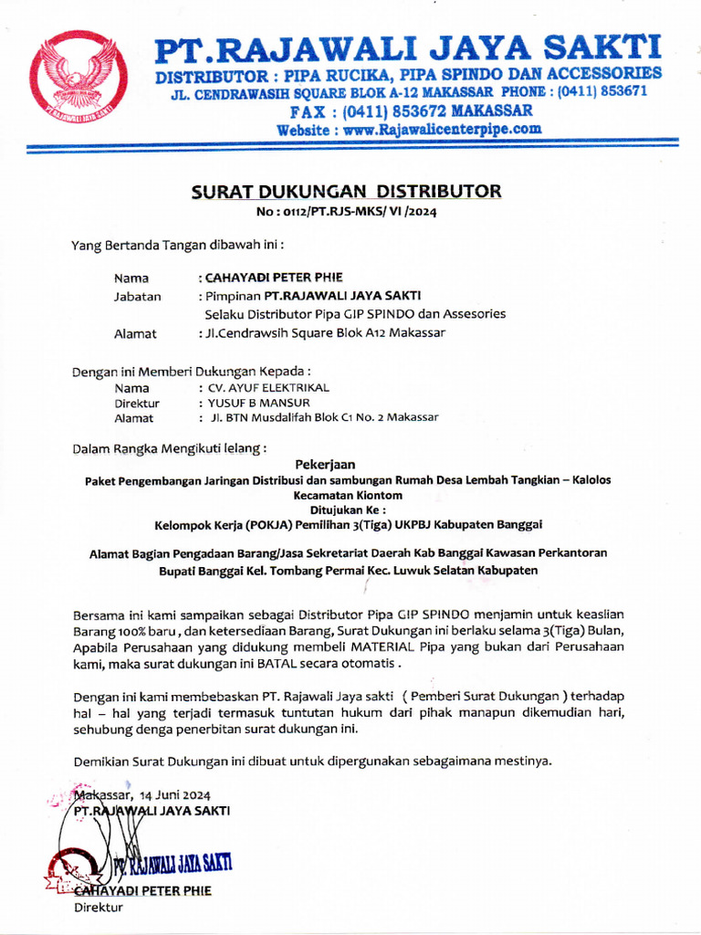 Dukdis Gip Luwuk | PDF