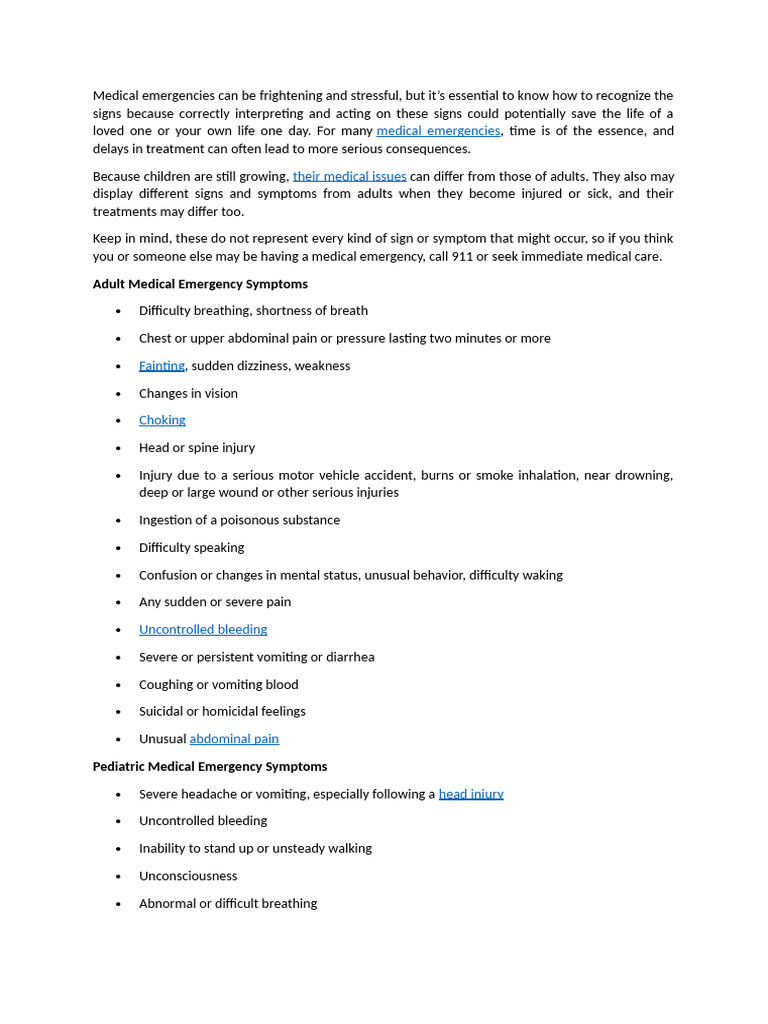 first aid notes | PDF