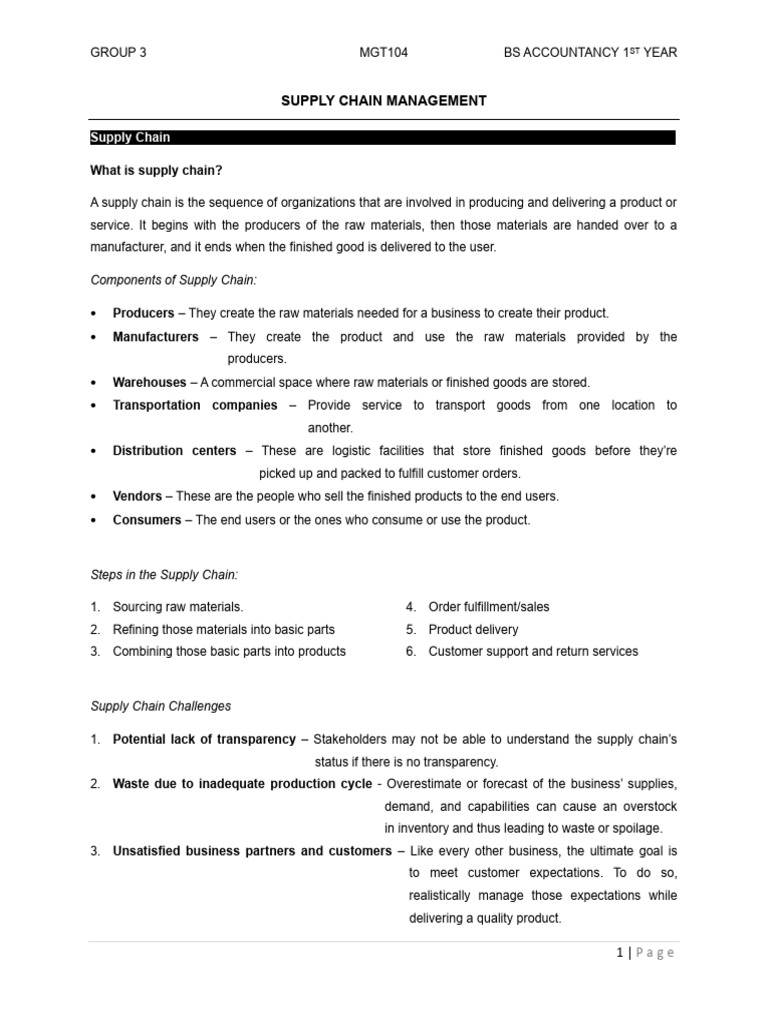 Understanding Supply Chain Management | PDF | Inventory | Logistics