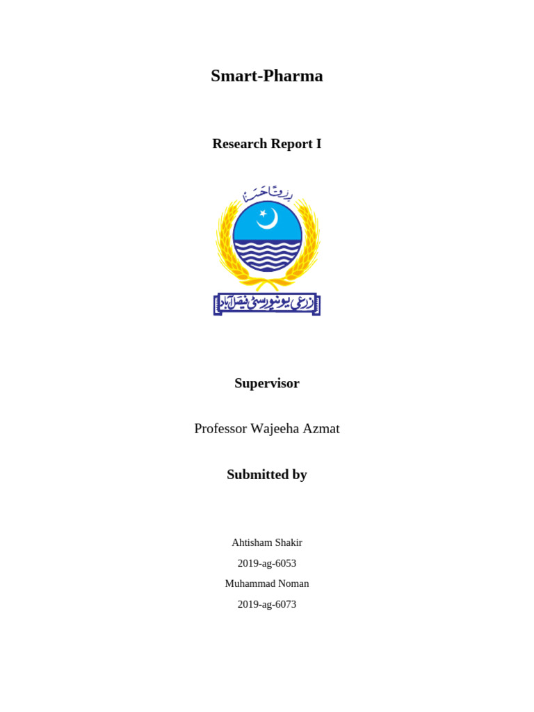 Smart_Pharma_Final _Year_Report _all formats | PDF