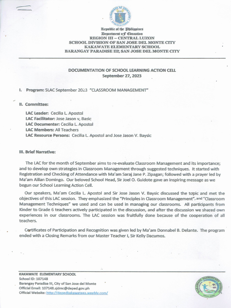 Slac September 2023 | PDF