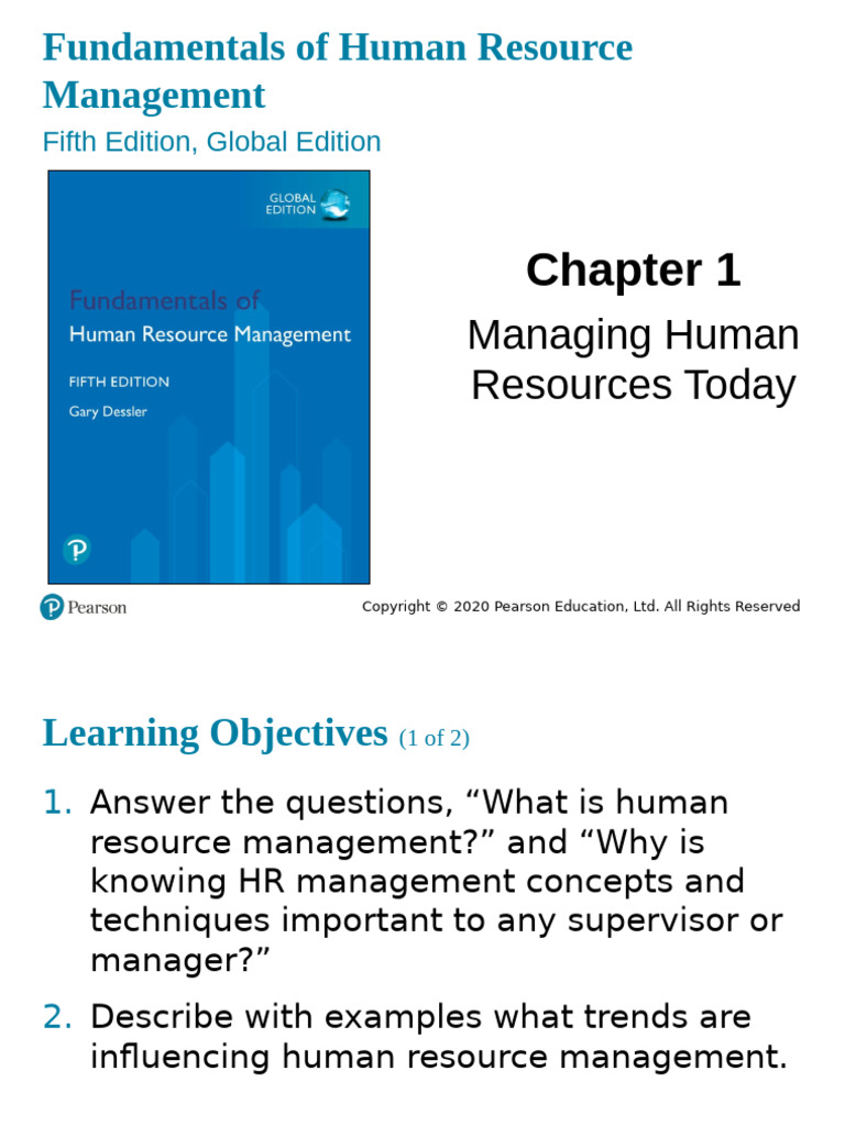 Chapter 1 - Managing Human Resource Today | PDF