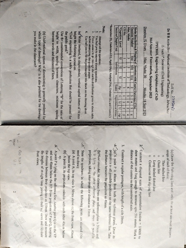 Engineering Graphics and CAD | PDF