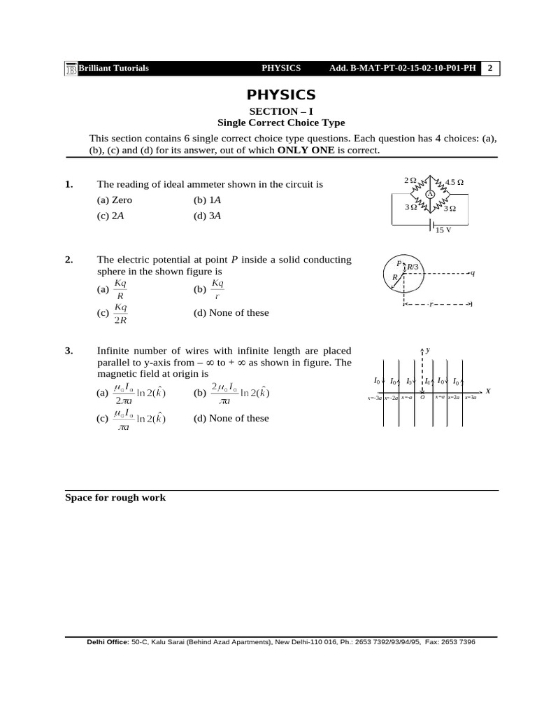 01 Question Phy | PDF
