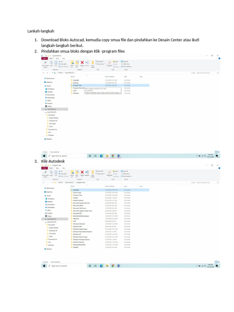 Lankah Menggunakan Bloks Di Autocad | PDF