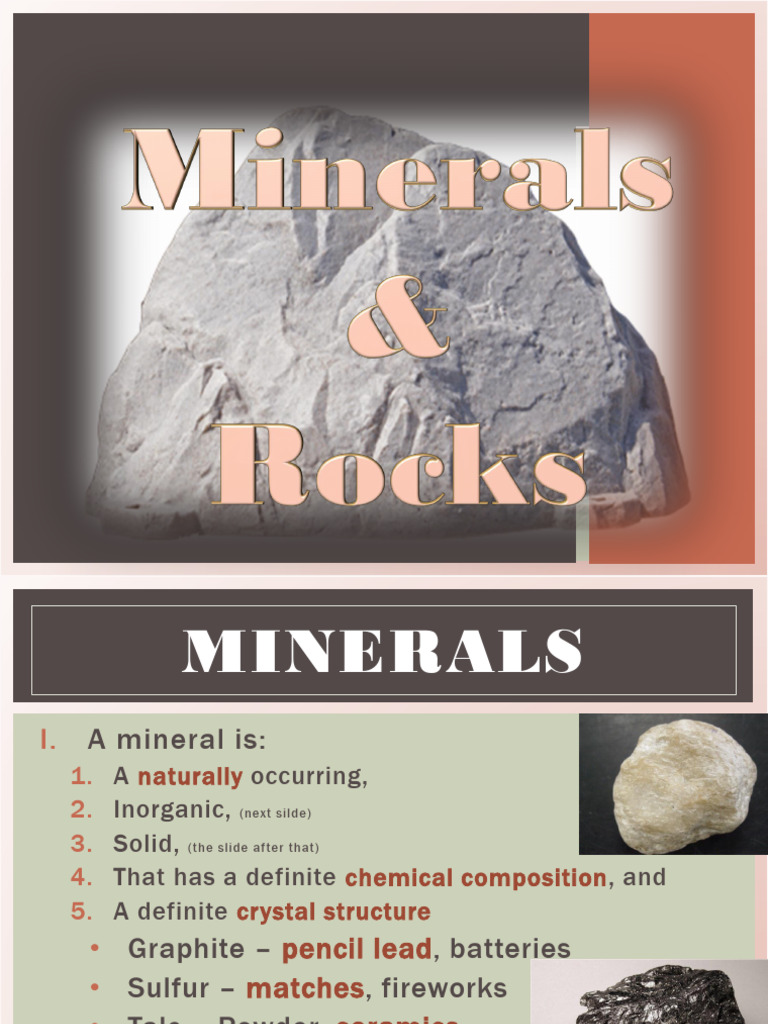 Minerals - Rocks | PDF