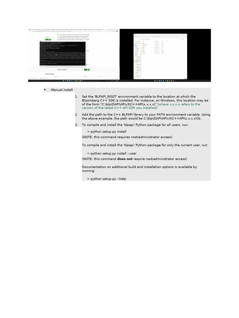 Bloomberg C++ SDK Installation Guide | PDF | Computers
