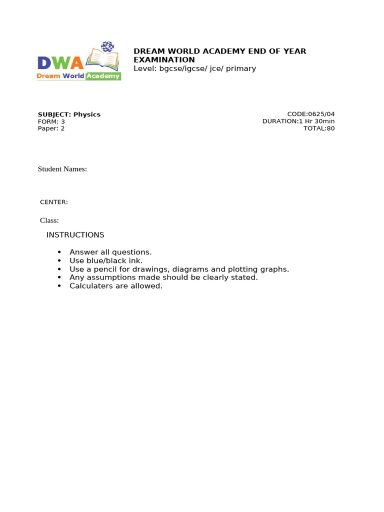Phy PP2-F3-3 Copies | PDF