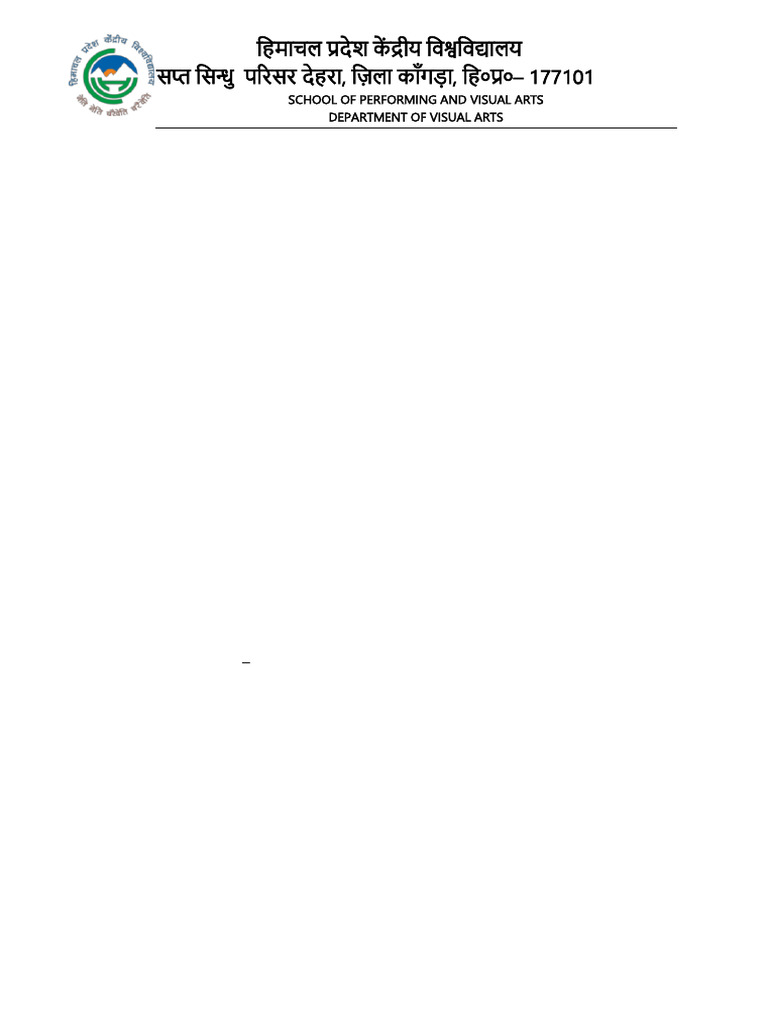 Department of Visual Arts Programme Out Come India?? | PDF | Knowledge ...