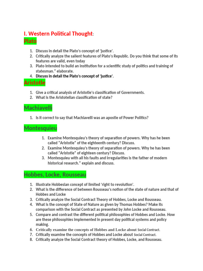 Political Science I Past Paper Ten Years | PDF | Government | Democracy