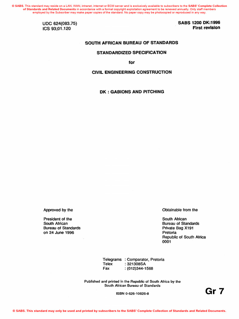 Sans1200dk Gabion Code | PDF