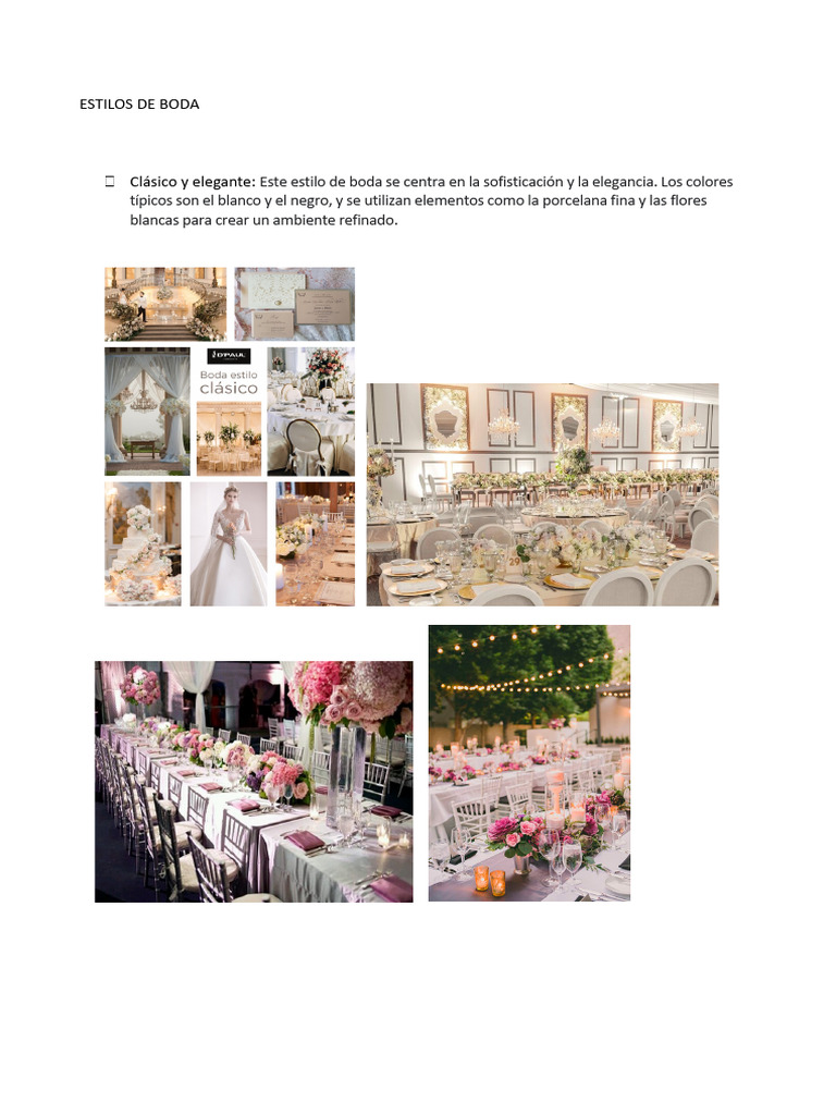 Estilos de Boda | PDF