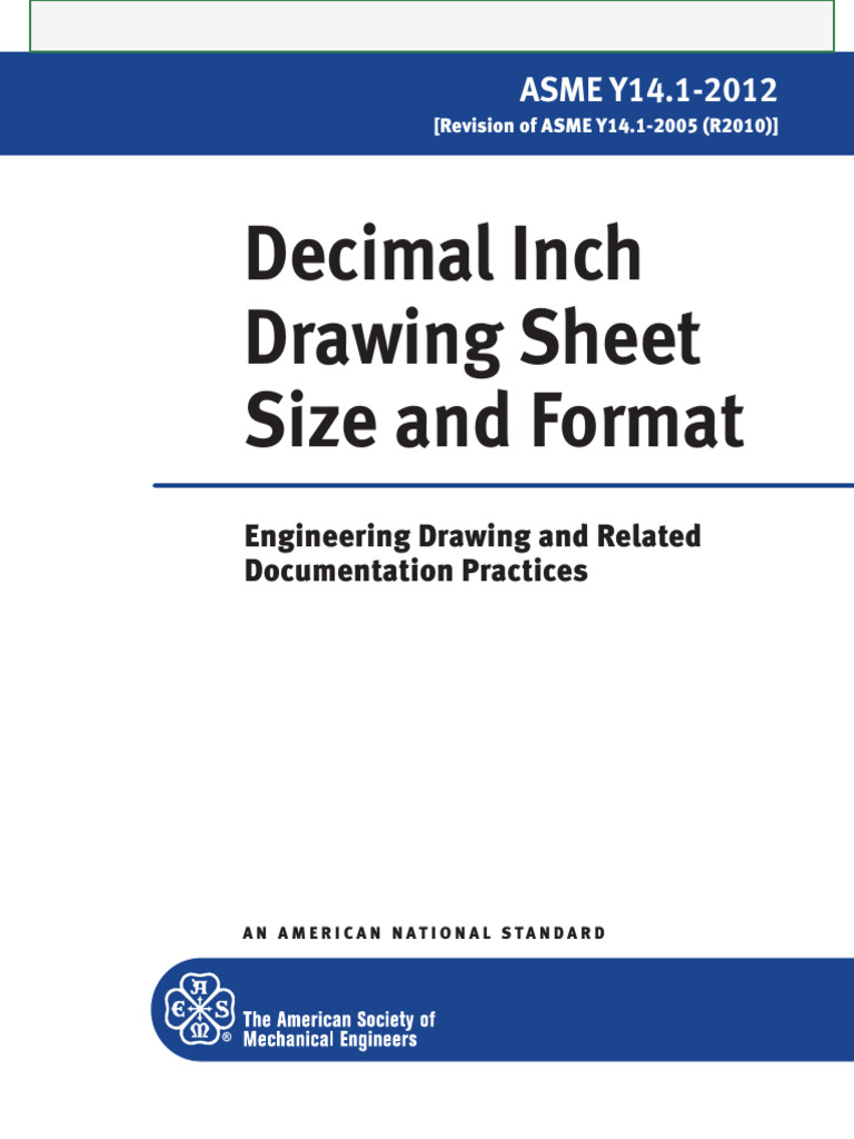 Decimal Inch Drawing Sheet Size and Format | PDF