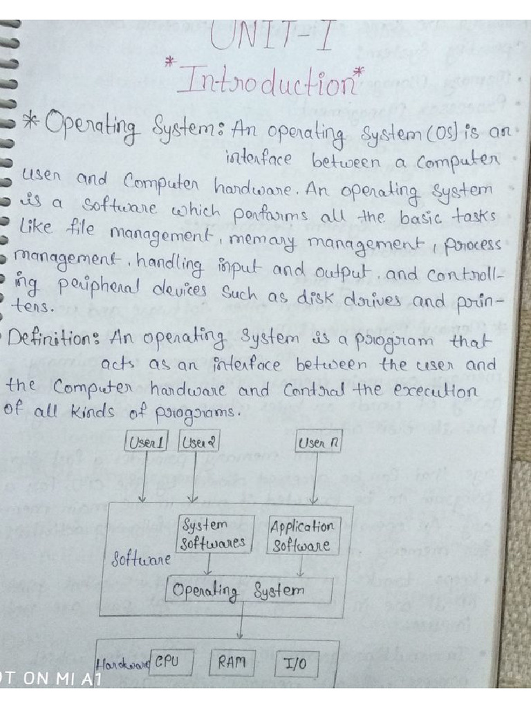 OS Handwritten Notes | PDF