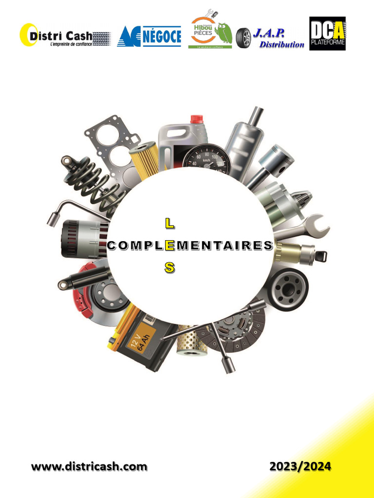 Catalogue Les Complémentaires 2023 - 2024 Districash-jap-Acnegoce-Auto Protech | PDF