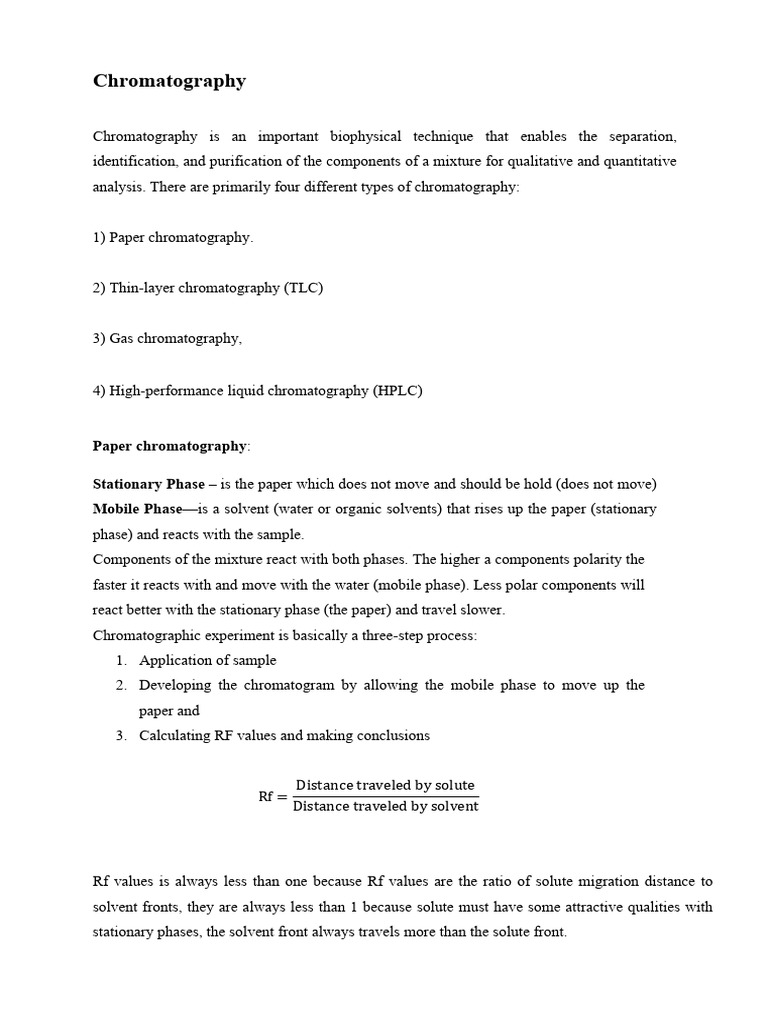 Chromatography | PDF