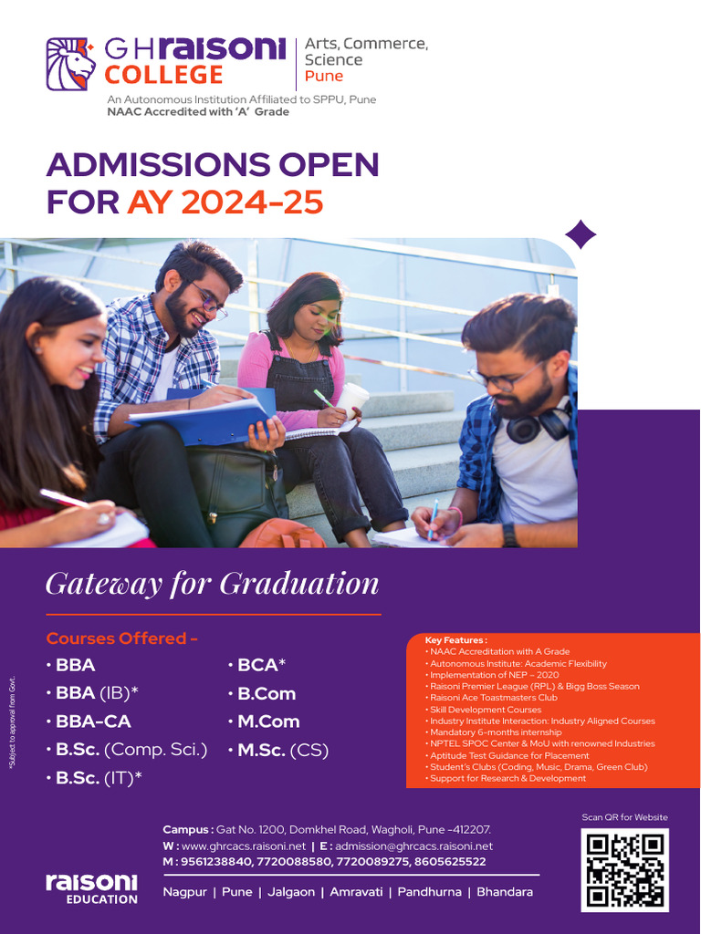 GHRCACS, Pune_Leaflet 2024 | PDF