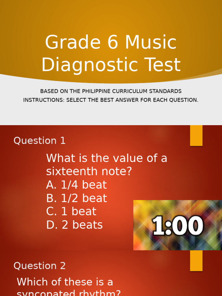 Grade 6 Music Test Prep | PDF | Clef | Tempo