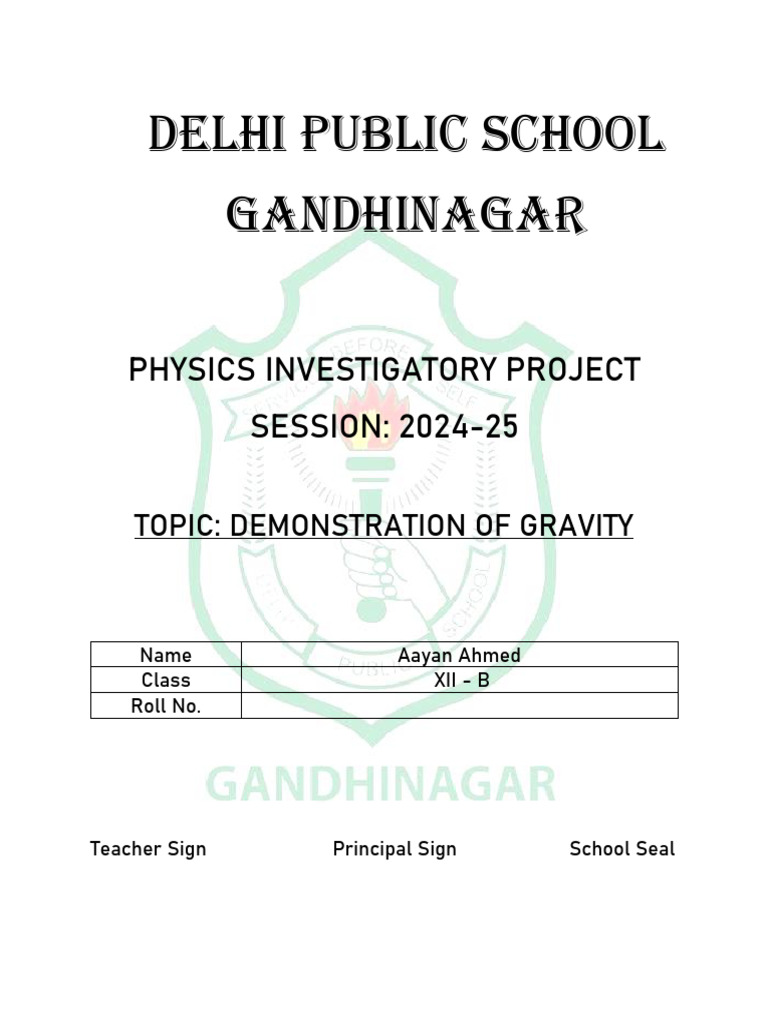 Phy Project File - Aayan | PDF