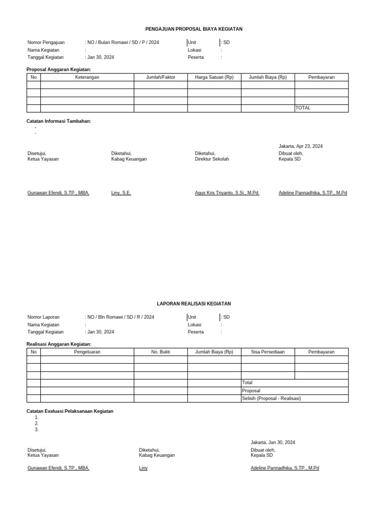 Template Proposal-LPJ | PDF