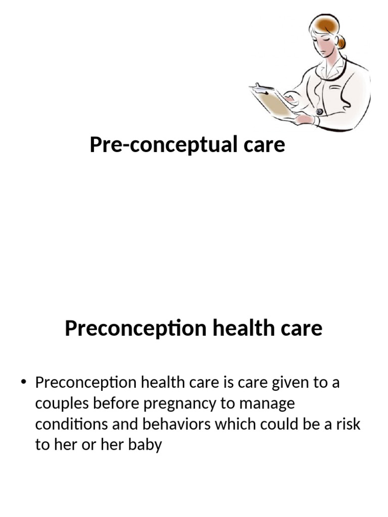 3 - Preconceptual Care | PDF