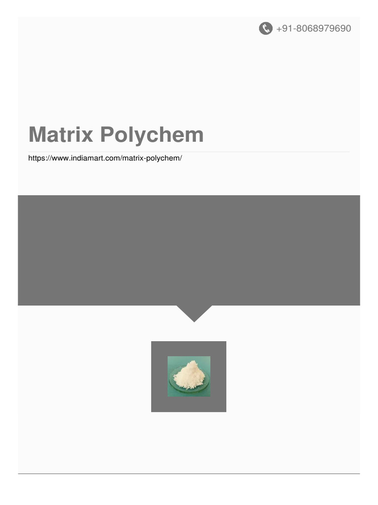 Matrix Polychem | PDF