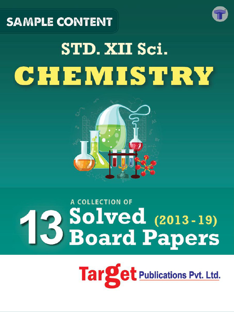 STD 12th Chemistry Solved Board Question Papers Science HSC MH Board Previous Years Papers From ...