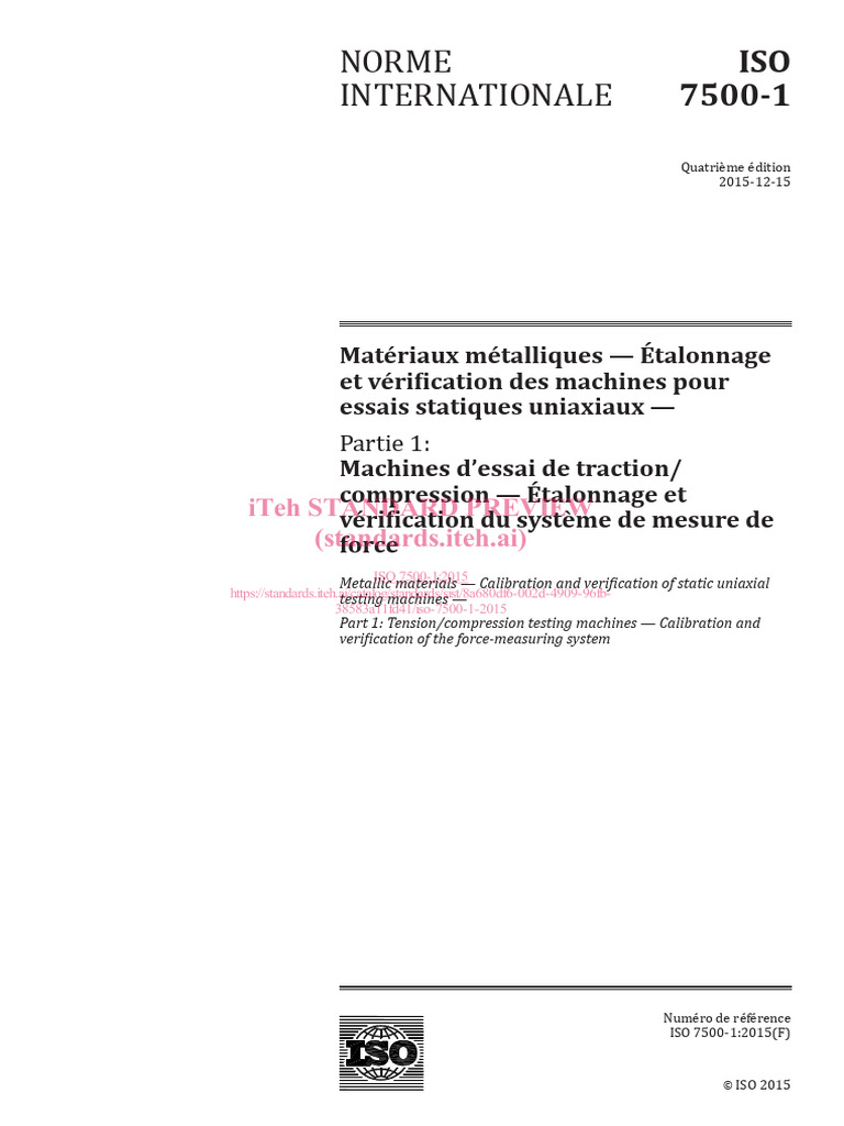 Iso 7500 1 2015 | PDF