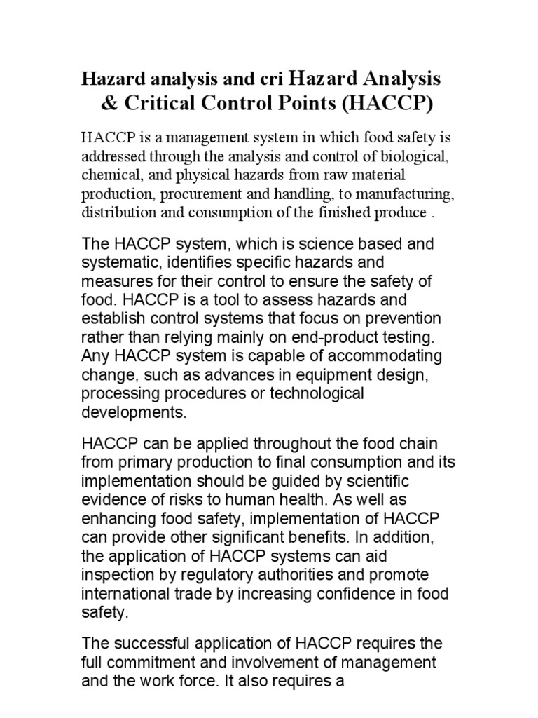 Hazard Analysis and Cri Hazard Analysis | PDF | Hazard Analysis And ...