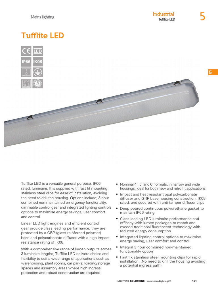 Eaton Lighting Solutions 4. Lighting Solutions 2018 6.0 Industrial ...