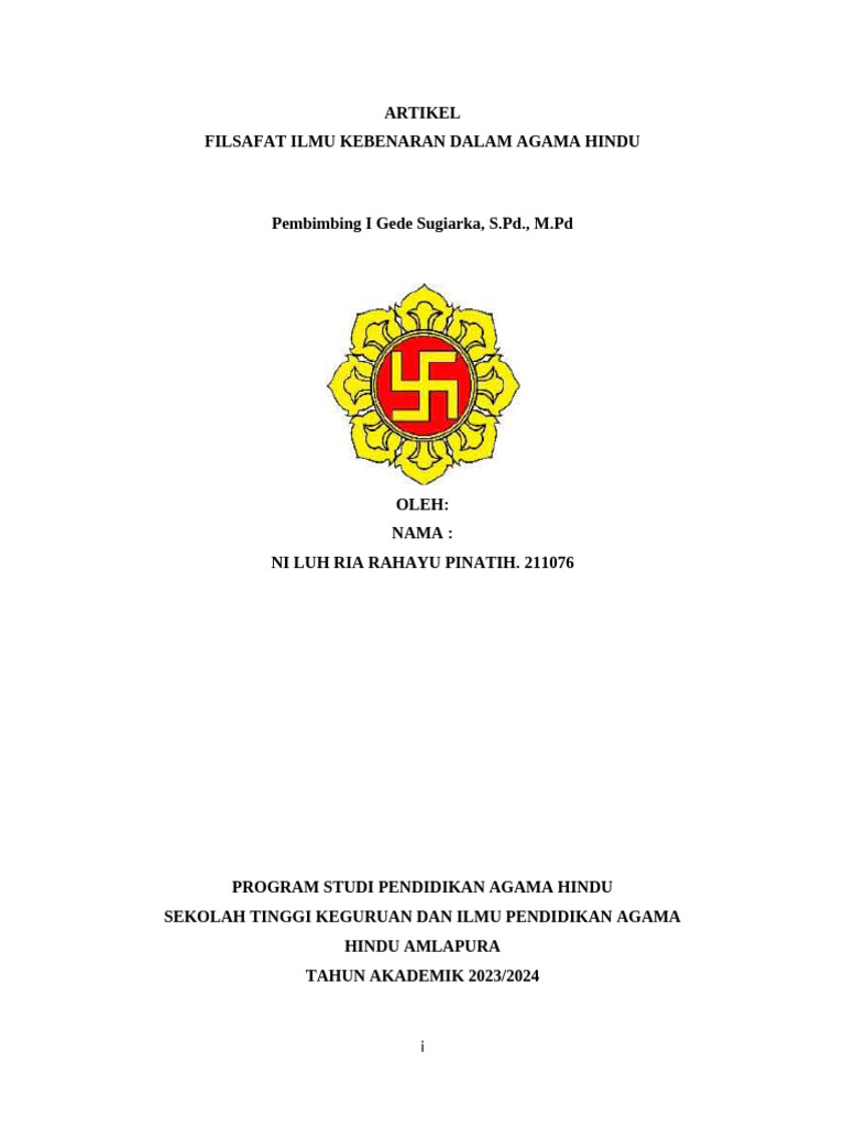 Artikel Luh Ria | PDF