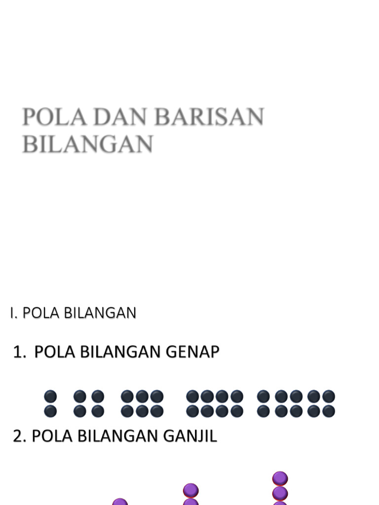 Pola Bilangan | PDF