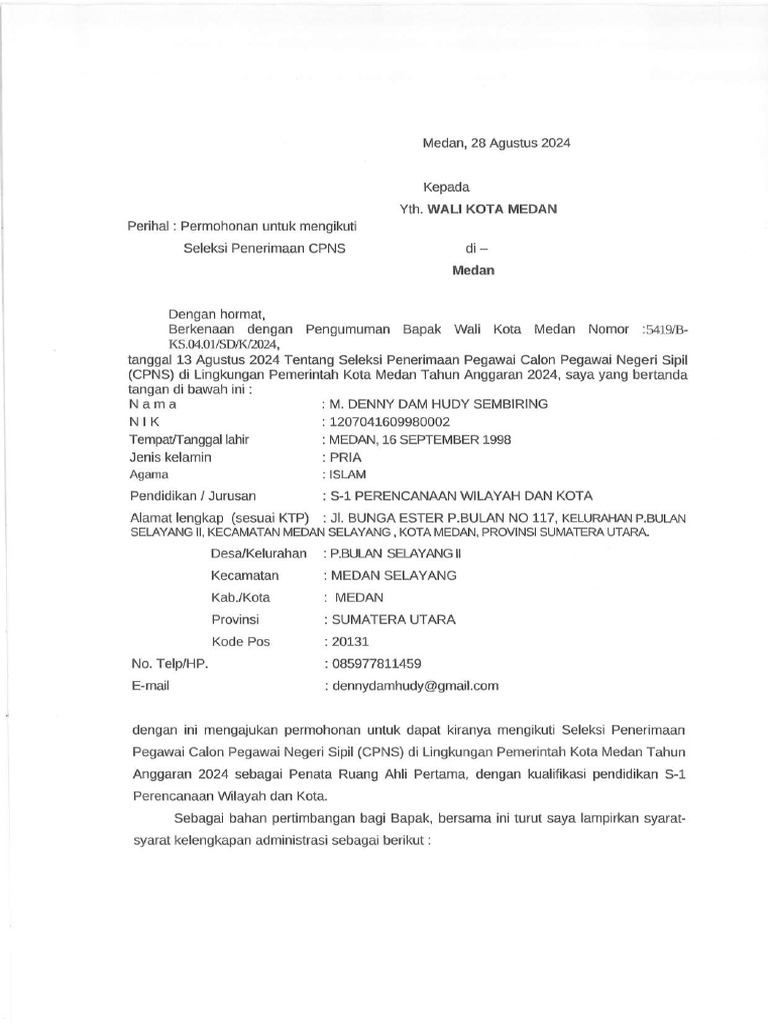 SURAT LAMARAN DENNY 3_compressed_compressed | PDF