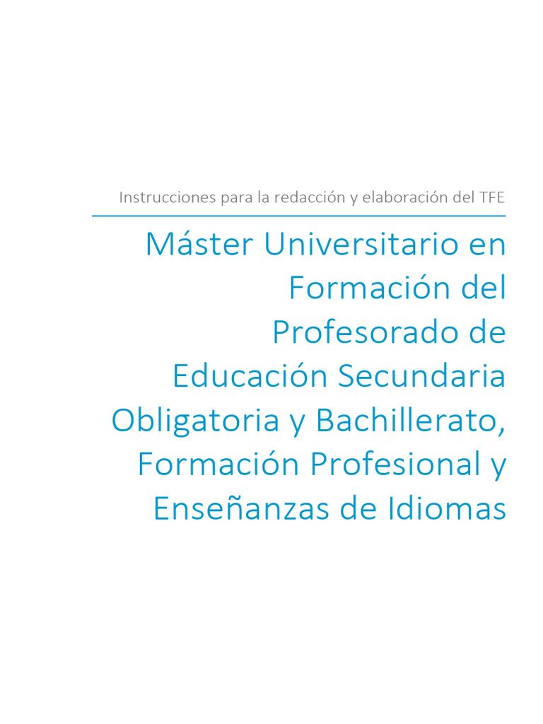 Instrucciones TFN | PDF