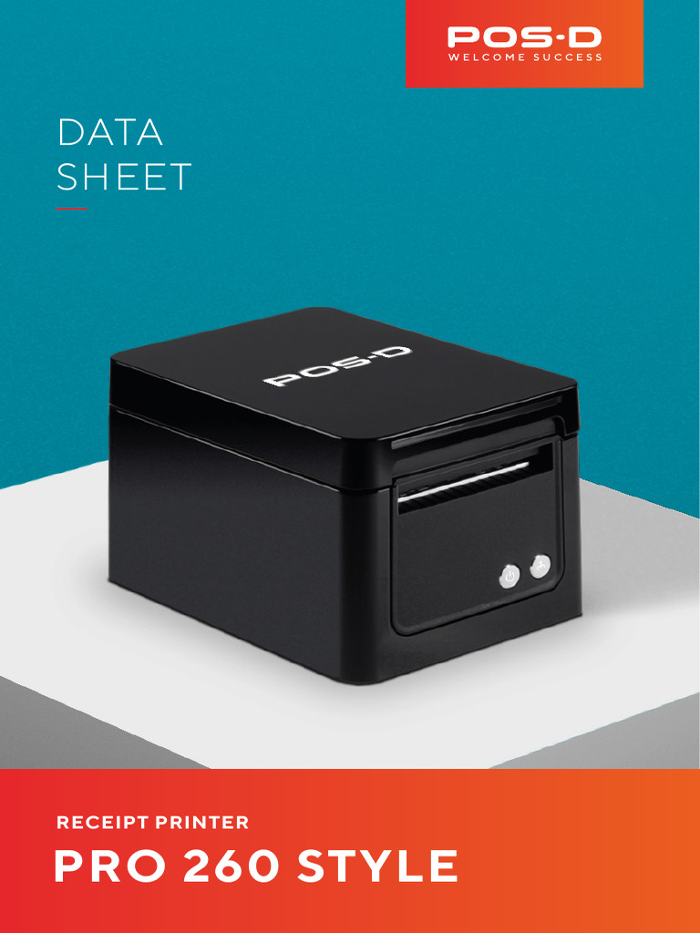 DATA SHEET_RECEIPT PRINTER_PRO 260 STYLE_EN | PDF