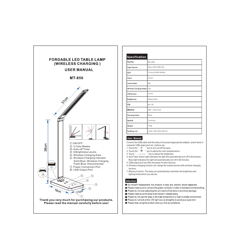 Smart Lamp - Technical Info | PDF