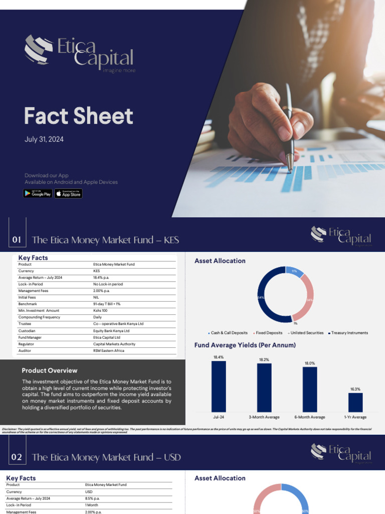 Etica Unit Trust Funds Fact Sheet July 31 2024 | PDF