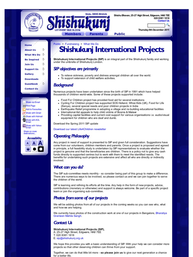 Ark Promoter Nitin Parshotan at Shishukunj - Baal Devo Bhava - To ...