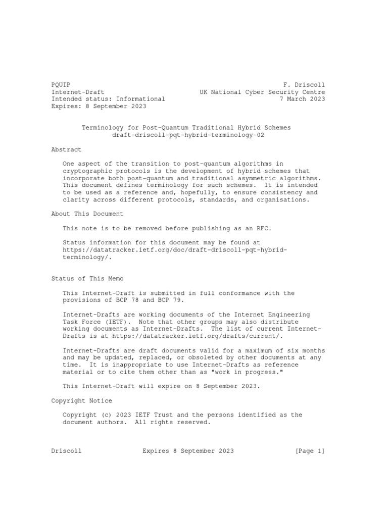 Secdispatch Drafts | PDF