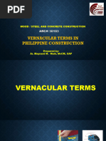 English-Vernacular Construction Terms | PDF | Masonry | Structural ...